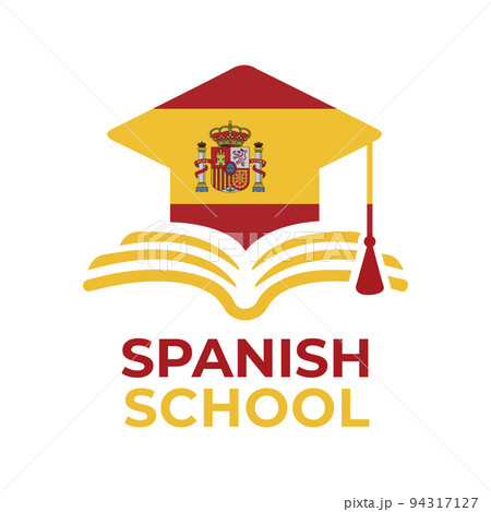 Vector logo of the Spanish language schoolのイラスト素材 [94317127] - PIXTA