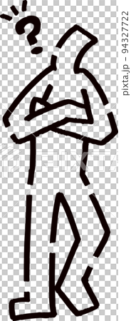 Stickman wondering - Stock Illustration [94327722] - PIXTA