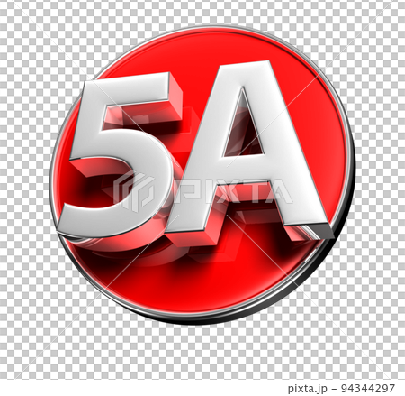 5A red circle.のイラスト素材 [94344297] - PIXTA