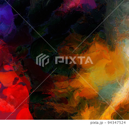 Colorful Hot Abstract Paintingのイラスト素材 [94347524] - PIXTA
