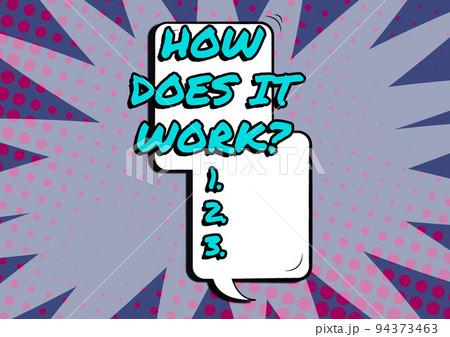 Conceptual display How Does It Work...のイラスト素材 [94373463] - PIXTA