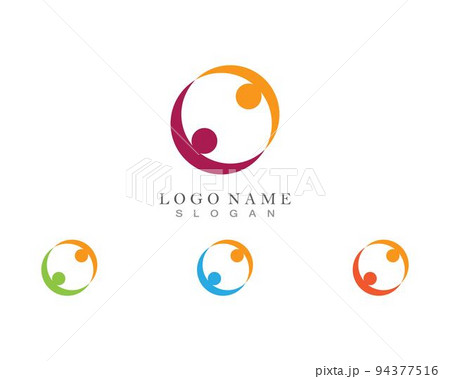 C people logo and symbol templateのイラスト素材 [94377516] - PIXTA