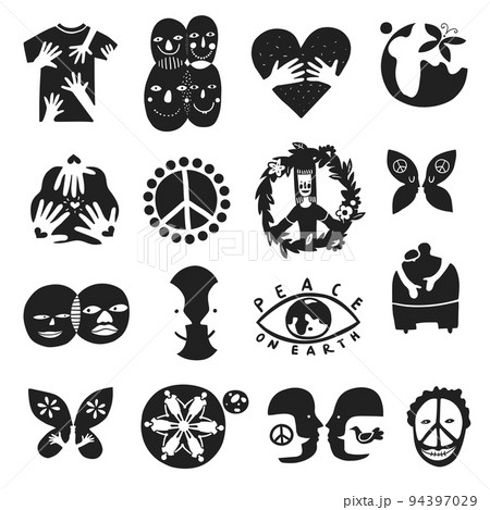 International Friendship Symbolsのイラスト素材 [94397029] - PIXTA