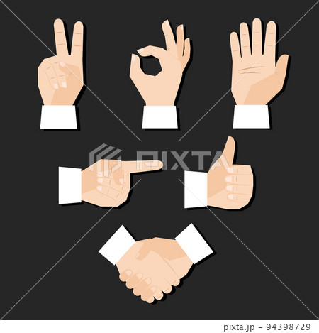 hands setのイラスト素材 [94398729] - PIXTA
