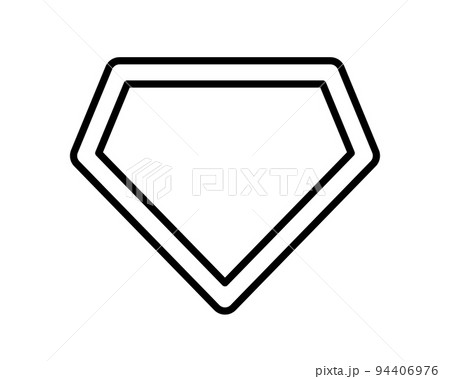 Super man shield icon. Comic super hero man...のイラスト素材 [94406976] - PIXTA