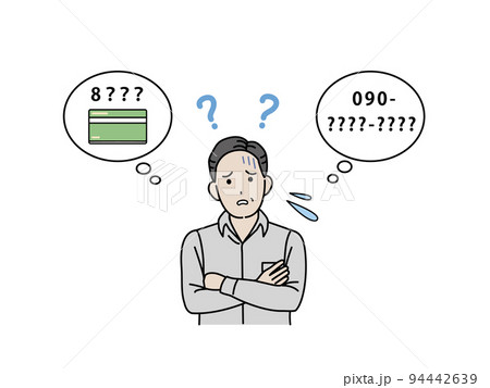 Person Remembering Something Clipart