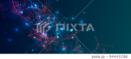 Abstract polygonal vector science background...のイラスト素材 [94443286] - PIXTA