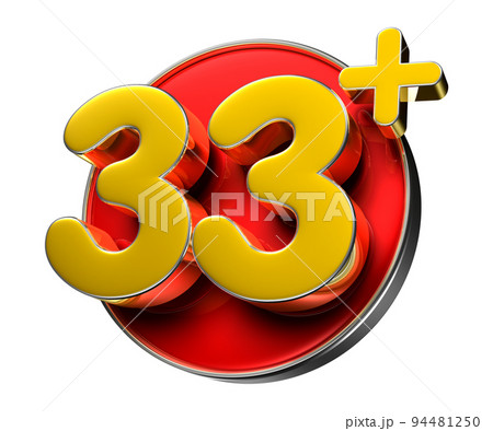33 plus.のイラスト素材 [94481250] - PIXTA