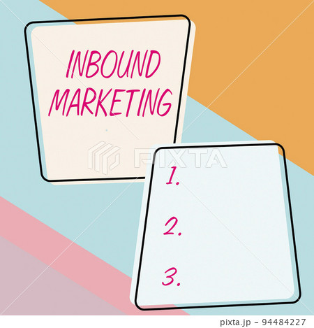 Hand writing sign Inbound MarketingProcess of...のイラスト素材 [94484227] - PIXTA
