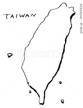 台湾の形のイラスト素材 [94493926] - PIXTA