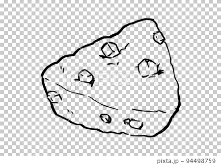 Line drawing illustration food scone - Stock Illustration [94498759 ...