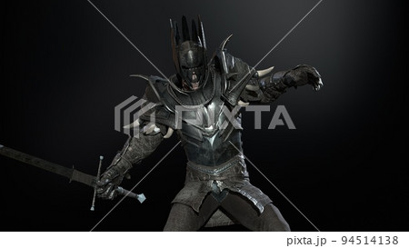 Death knight 3d render illustrationのイラスト素材 [94514138] - PIXTA