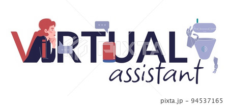 Virtual Assistant Text Compositionのイラスト素材 [94537165] - PIXTA