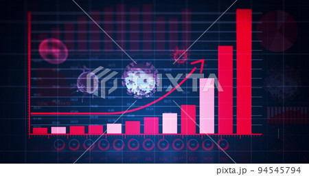 Image of coronavirus statistical data processingのイラスト素材 [94545794] - PIXTA