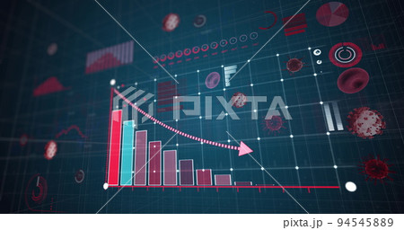 Image of coronavirus statistical data processingのイラスト素材 [94545889] - PIXTA