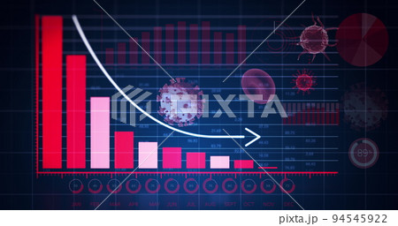 Image of coronavirus statistical data processingのイラスト素材 [94545922] - PIXTA