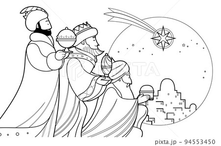 wise men coloring pages