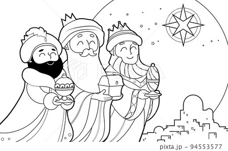 Three Kings Coloring Pages