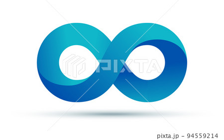 Infinity logo symbol loop icon, infinite 8...のイラスト素材 [94559214] - PIXTA