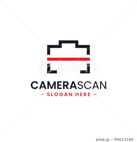Camera scan logo design template. Minimal...のイラスト素材 [94623586] - PIXTA