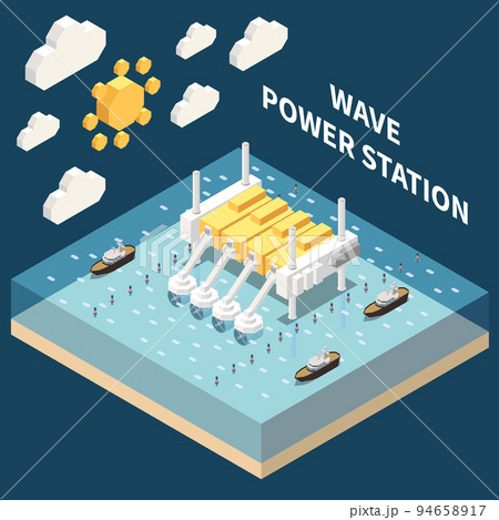 Wave Power Stationのイラスト素材 [94658917] - PIXTA