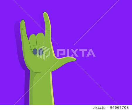 Zombie Hand Rock Gestureのイラスト素材 [94662708] - PIXTA
