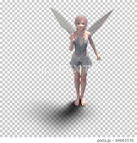 可愛い妖精 perming 3DCGイラスト素材のイラスト素材 [94663576] - PIXTA