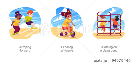 Physical development milestones isolated...のイラスト素材 [94679446] - PIXTA