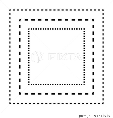 Tracing square shape lines element for...のイラスト素材 [94741515] - PIXTA