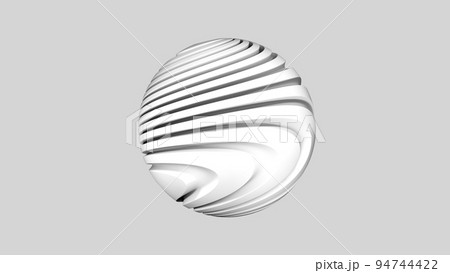Abstract 3d organic sphere. Illustration of...のイラスト素材 [94744422] - PIXTA