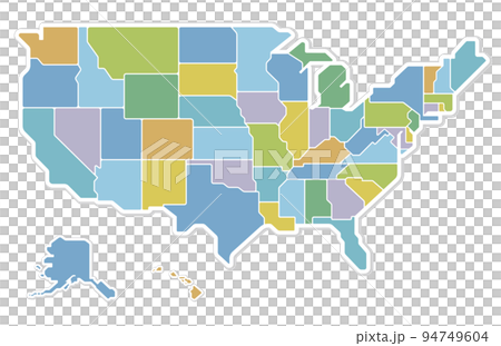 United States Map Blank Color