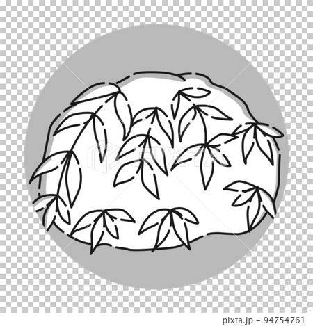 (Black and white) Water feather ball icon... - Stock Illustration ...