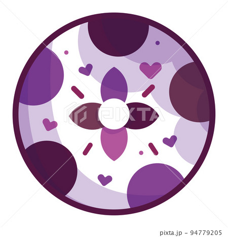 Isolated colored rounded purple candy icon Vectorのイラスト素材 [94779205] - PIXTA