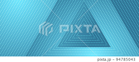 Triangular dotted lines abstract tech blue...のイラスト素材 [94785043] - PIXTA