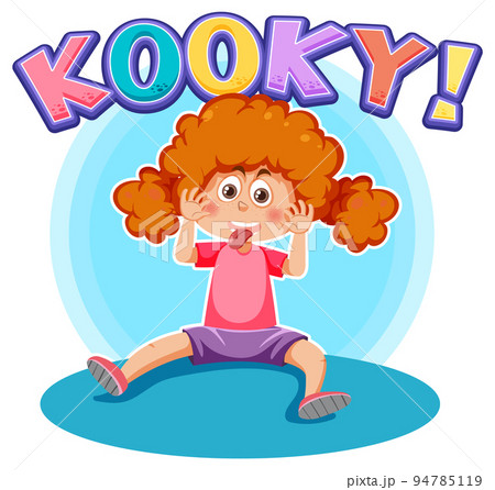 Playful cartoon character with kooky word...のイラスト素材 [94785119] - PIXTA