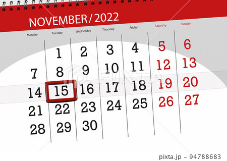 Calendar 2022, deadline, day, month, page,...のイラスト素材 [94788683] - PIXTA