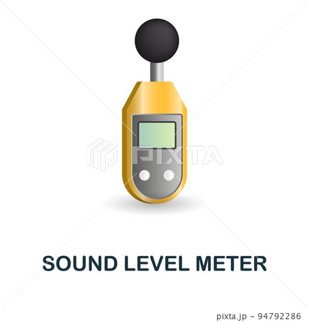 Sound Level Meter icon. 3d illustration from...のイラスト素材 [94792286] - PIXTA
