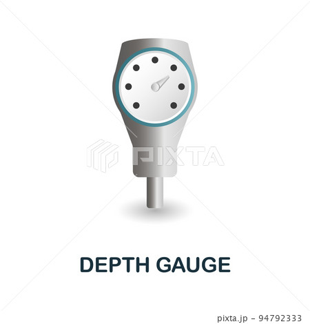 Depth Gauge icon. 3d illustration from...のイラスト素材 [94792333] - PIXTA