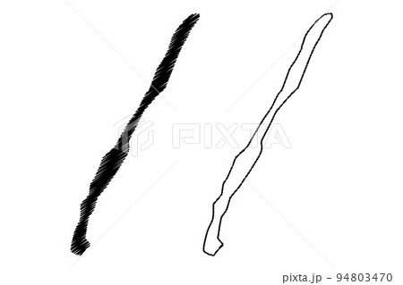 Hopen island (Kingdom of Norway, Svalbard...のイラスト素材 [94803470] - PIXTA