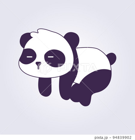 flaying lazy panda illustration icon logo...のイラスト素材 [94839902] - PIXTA