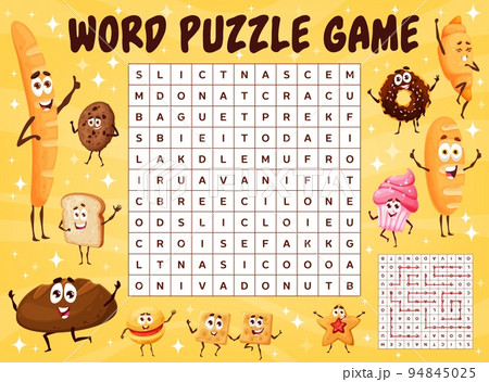 Cartoon bakery and bread characters, word...のイラスト素材 [94845025] - PIXTA