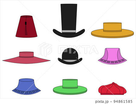 hat vector design illustration isolated on...のイラスト素材 [94861585] - PIXTA
