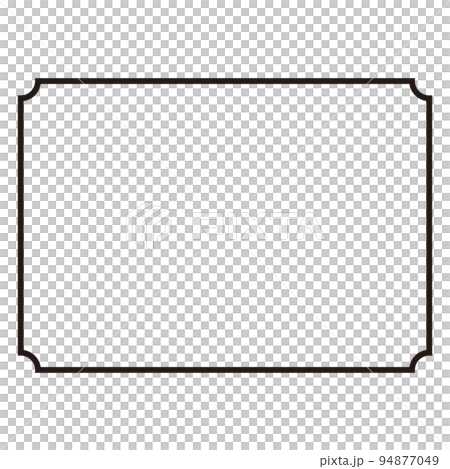 Simple square frame - Stock Illustration [94877049] - PIXTA