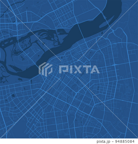 Detailed vector map poster of Harbin city,...のイラスト素材 [94885084] - PIXTA