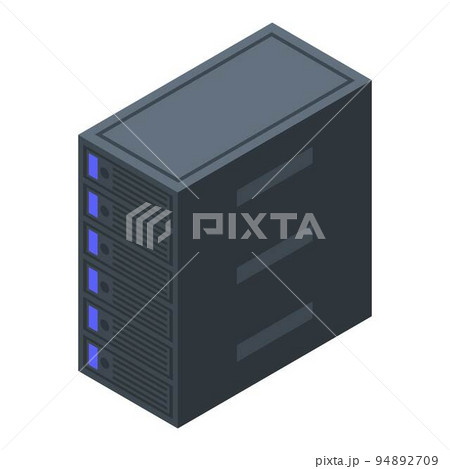 Computer storage icon. Isometric of computer...のイラスト素材 [94892709] - PIXTA
