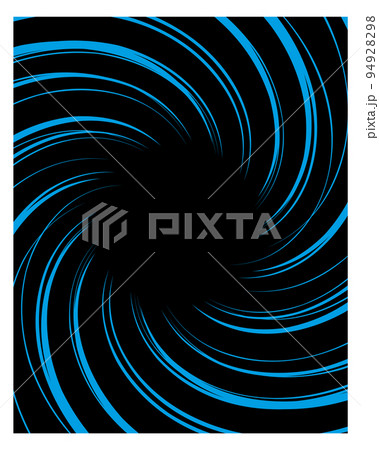 Blue spiral lines background. Vertical dynamic...のイラスト素材 [94928298] - PIXTA
