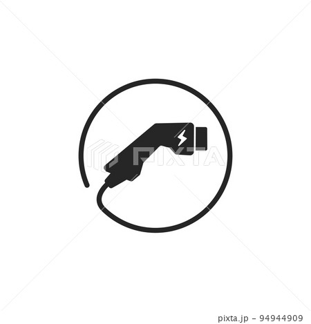 EV Charger connector icon, Electric car...のイラスト素材 [94944909] - PIXTA