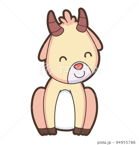 Goat character cartoon icon pngのイラスト素材 [94955786] - PIXTA