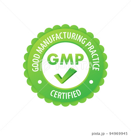 GMP - Good Manufacturing Practice certified...のイラスト素材 [94969945] - PIXTA