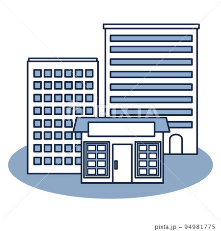 Small Business Building Illustration